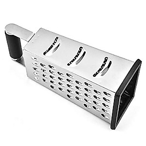 NILICAN Vertical Stainless Steel Grating Four-sided Boxed Grater For Cucumbers, Carrots And Cheese, Grater, Melon, Planing, Potato, Planer, Non-slip Handle，Peeler