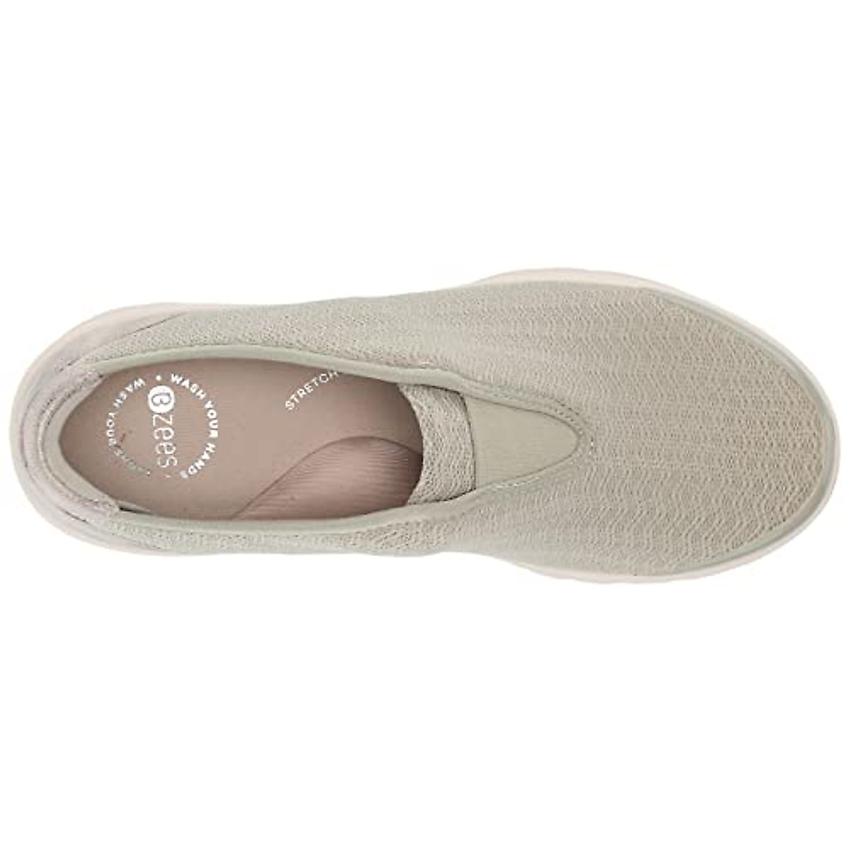 BZees Womens Glory Slip-On Sneaker Abbey Stone 9.5 M