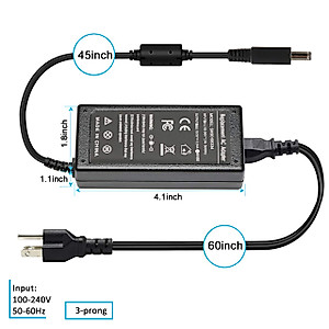 65W 45W Laptop Charger for Dell Inspiron, Latitude & XPS Models - Round 7.4mm & 4.5mm Connectors Chargers for Dell inspiron 13 14 15 17 3000 5000 7000 Series Power Adapter