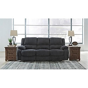 Signature Design by Ashley Draycoll Power Reclining Sofa in Slate