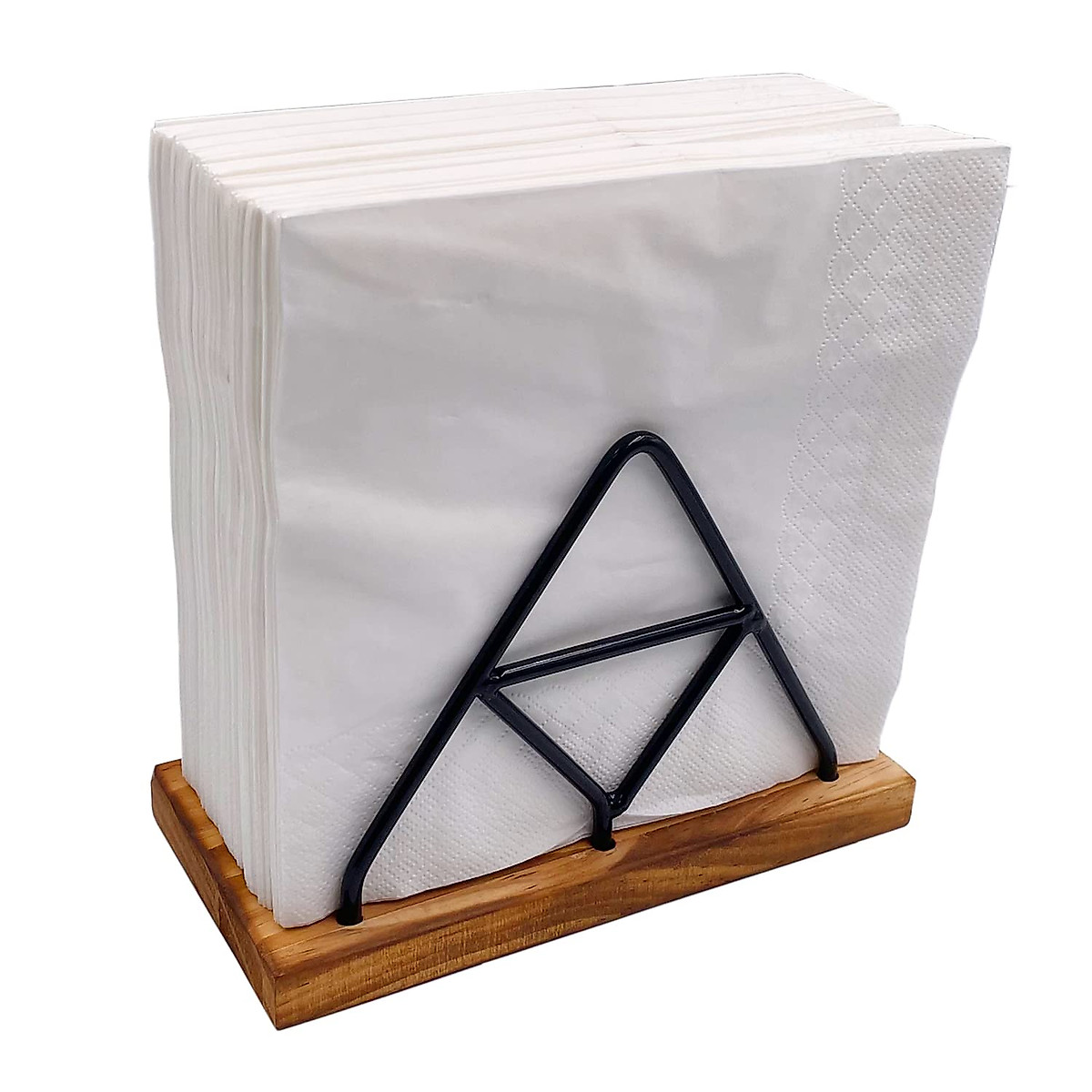 Zilphoba Napkin Holder, Wooden Napkin Holders for Kitchen, Dinner Table, Cocktail Bar, Tablecloth Decor