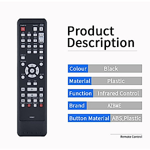 NB887 NB887UD Replacement Remote Control for Magnavox DVD VCR Combo Player ZV427MG9 RZV427MG9 ZV427MG9A RZV427MG9A MDR161V MDR161V/F7 NB887UH MDR161VF7 NB820