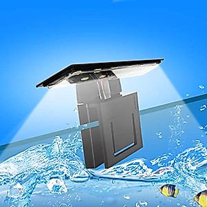 WEAVERBIRD Aquarium Light Fish Tank LED Light 6W 12 LED Planted Clip Lamp for 8-15Inch 6mm Thick Fish Tanks