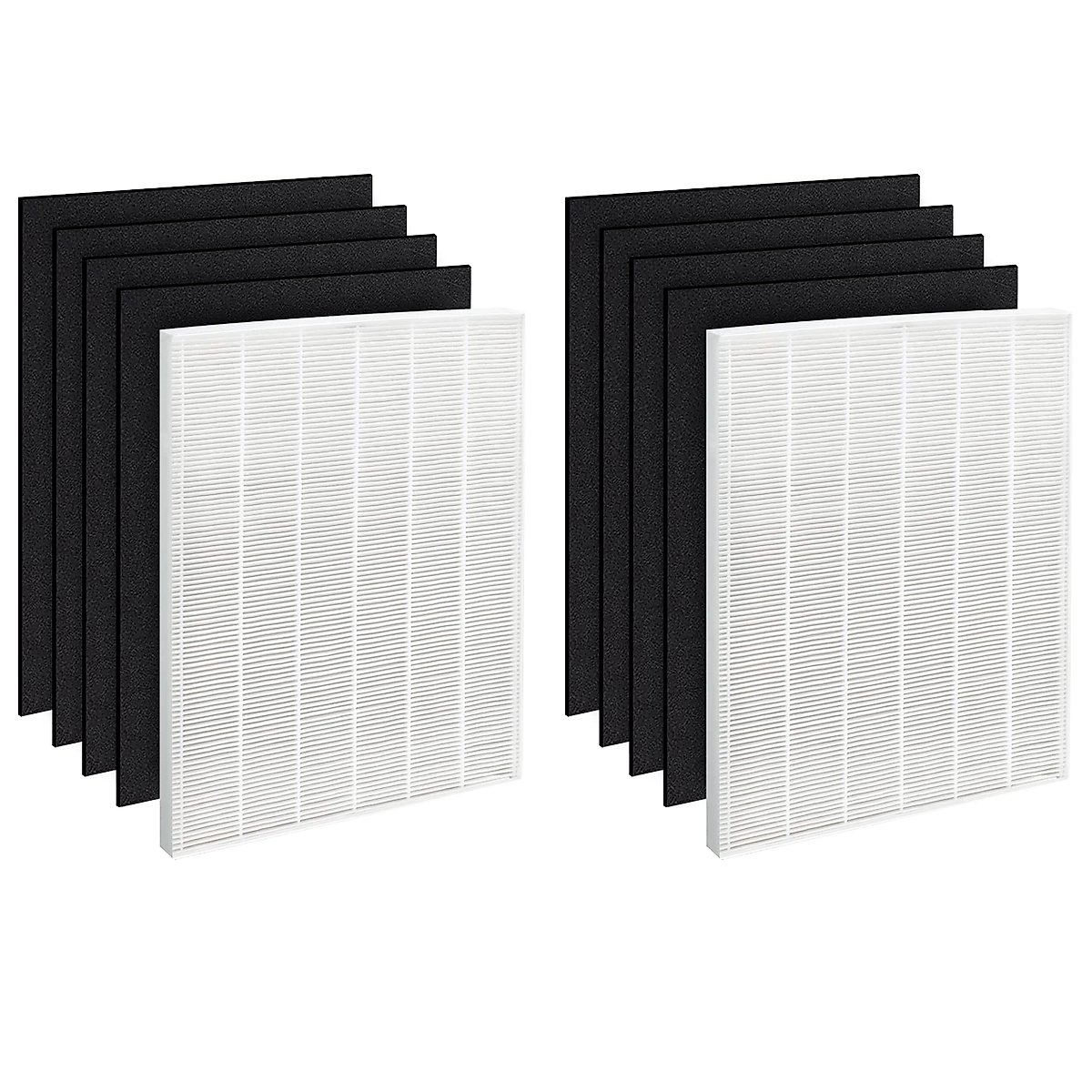 Fette Filter - D360 Premium True Hepa H13 Replacement Filter D3 Compatible with Winix D360 Air Purifier Part Number 1712-0101-02, 1712010102 Qty 2 True Hepa and 8 Activated Carbon Filter