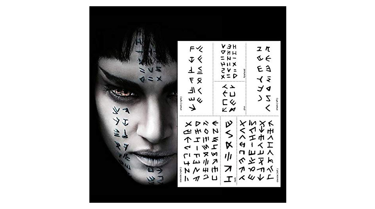 Greae Halloween Scary Face Tattoos - Realistic & Fun