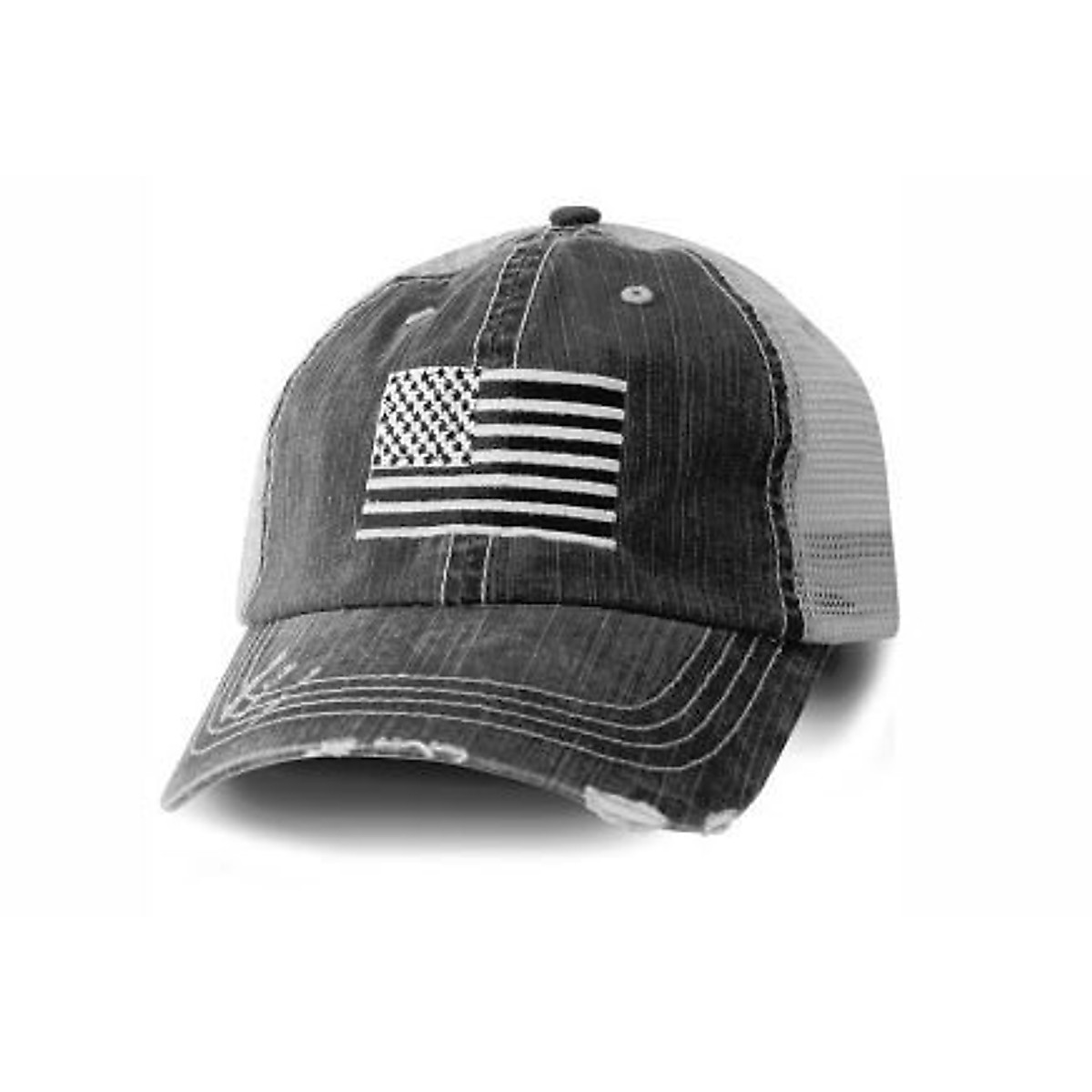 Honor Country USA American Flag Baseball Cap Black