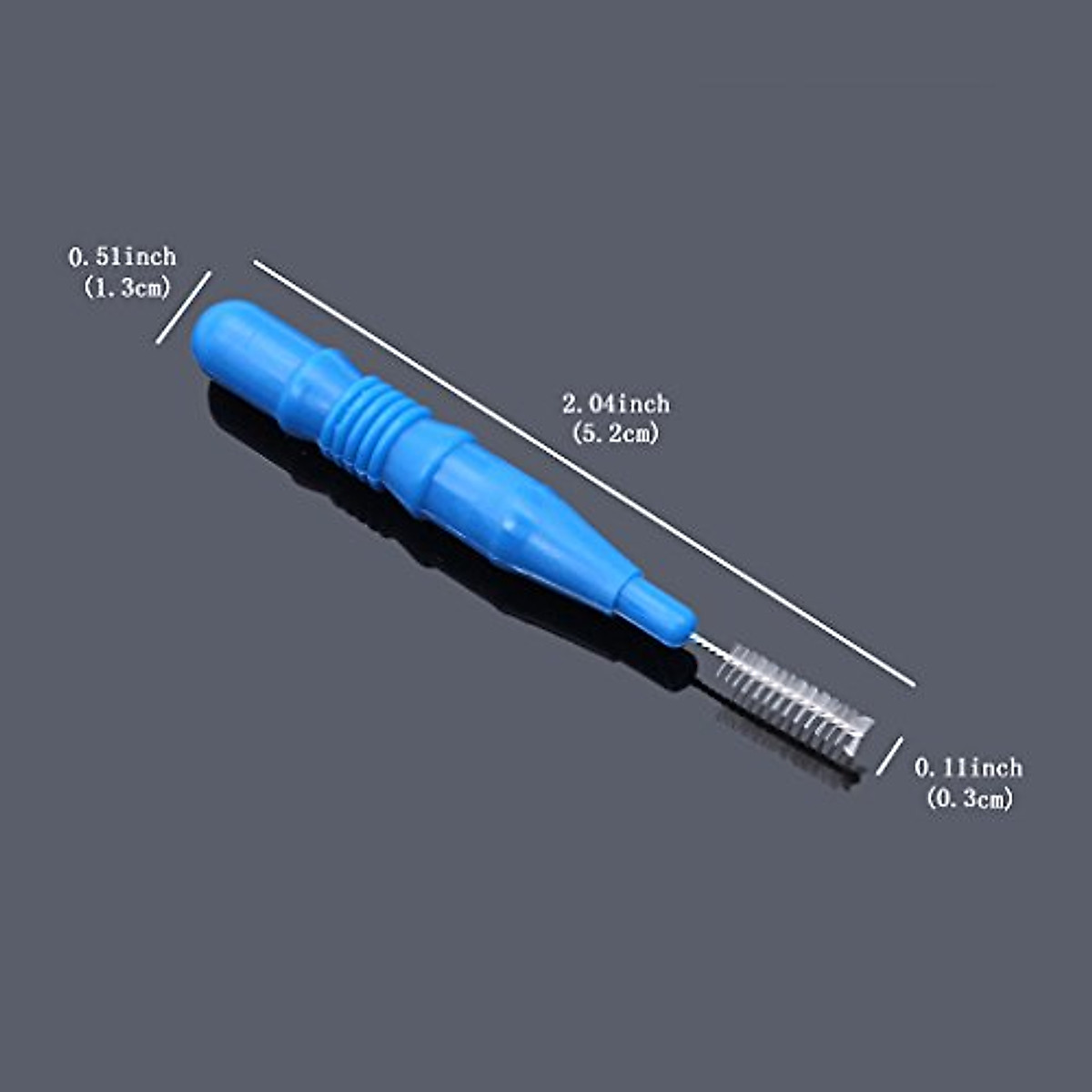 ewinever Interdental Brush,Toothpick Tooth Flossing Head Oral Dental Hygiene Brush, Tooth Cleaning Tool(50 Count)