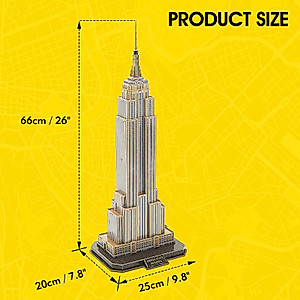 CubicFun National Geographic 3D Puzzles New York Mansion Model Kits Toys for Adults and Children, Building Puzzle gifts for kids, with a Booklet