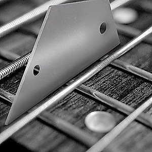 Guitar Luthier Tool Stainless Steel Fret Rocker Leveling Tool for Guitars Electric Bass Guitar Ruler, 4.13x1.96inch