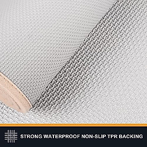 PURRUGS Dirt Trapper Door Mat 20" x 31.5", Non-Slip/Skid Machine Washable Entryway Rug, Dog Door Mat, Super Absorbent Welcome Mat for Muddy Wet Shoes and Paws, Beige