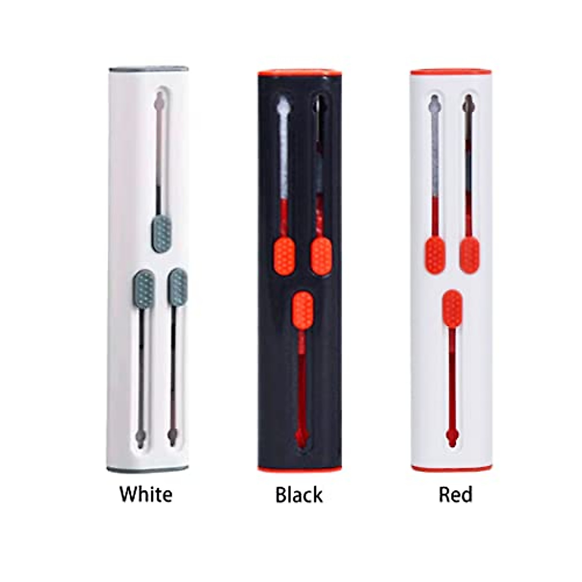 Cleaner Kit Compatible with Airpod Pro 1st 2nd 3rd Generation, Airpods Cleaning Kit and Keyboard Brush Gen 3 2 1, Pen Ear Bud Cleaning Tool for Samsung Galaxy Earbuds, Beats, Laptop, Phone, (Red)