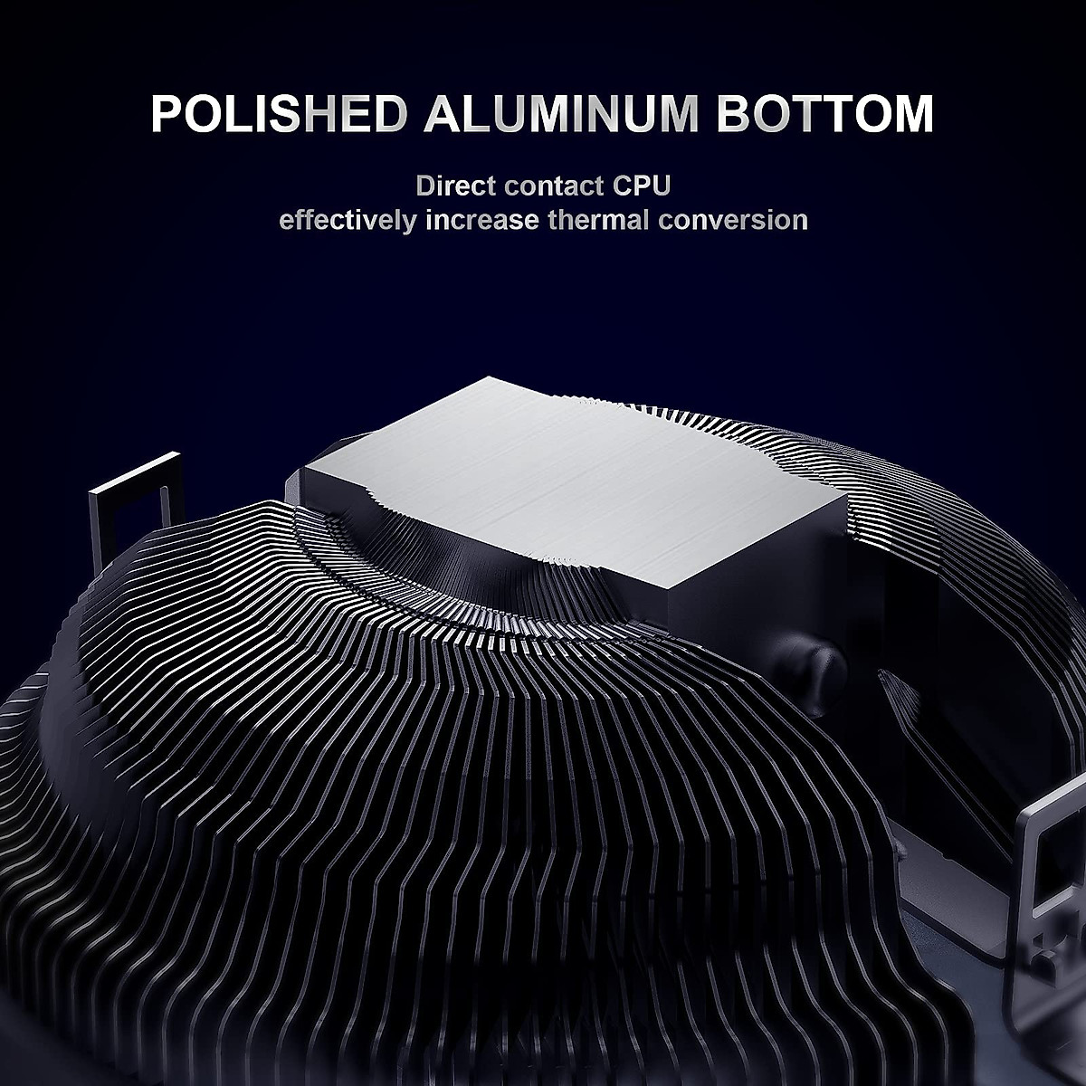 CPU Cooler, SYY 120MM RGB CPU Fan with 16.8 Million Colors 15 Addressable LED, Hydraulic Bearing, Quiet PC Cooler for Intel AMD Universal Socket