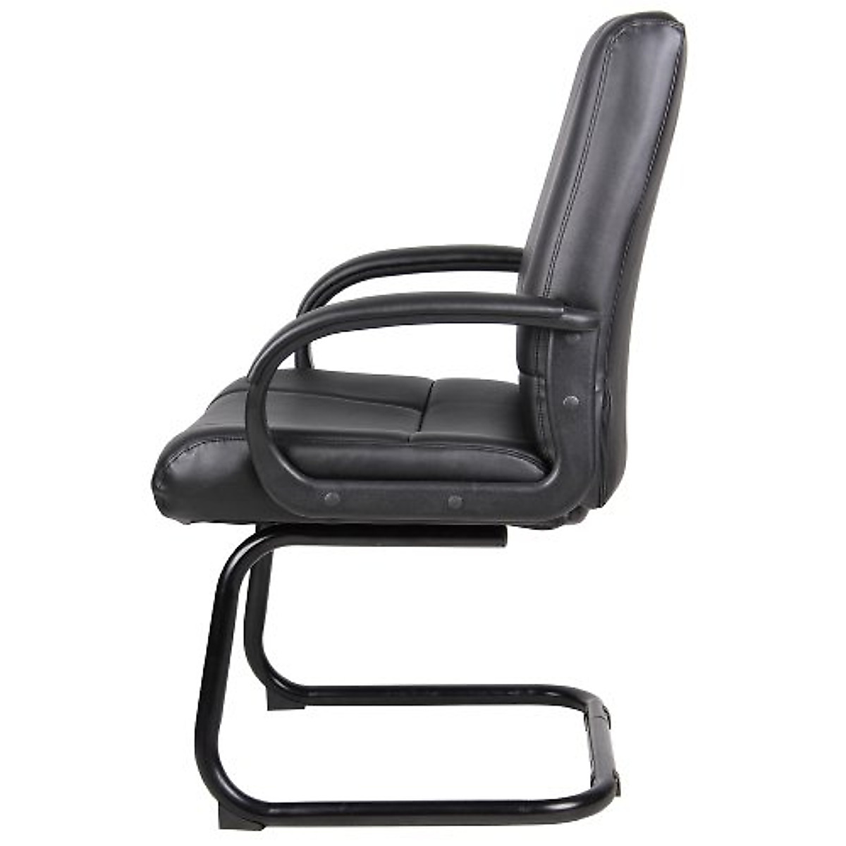 Boss Office Products Coressoft Mid Back Guest Chair in Black