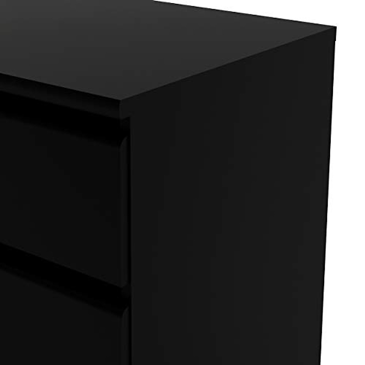 Tvilum 6 Drawer Double Dresser, Black Matte
