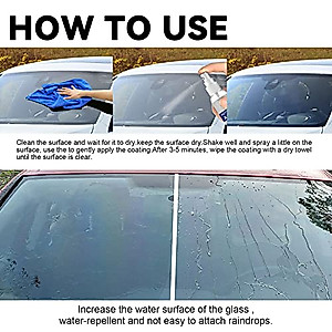 Car Glass Fog Rainproof Agent Fog Spray For Car Windshield Fogging Rainproof Nano Rain Remover 30 And 100ml Car Interior Accessories (A-100ML, 1 Size)