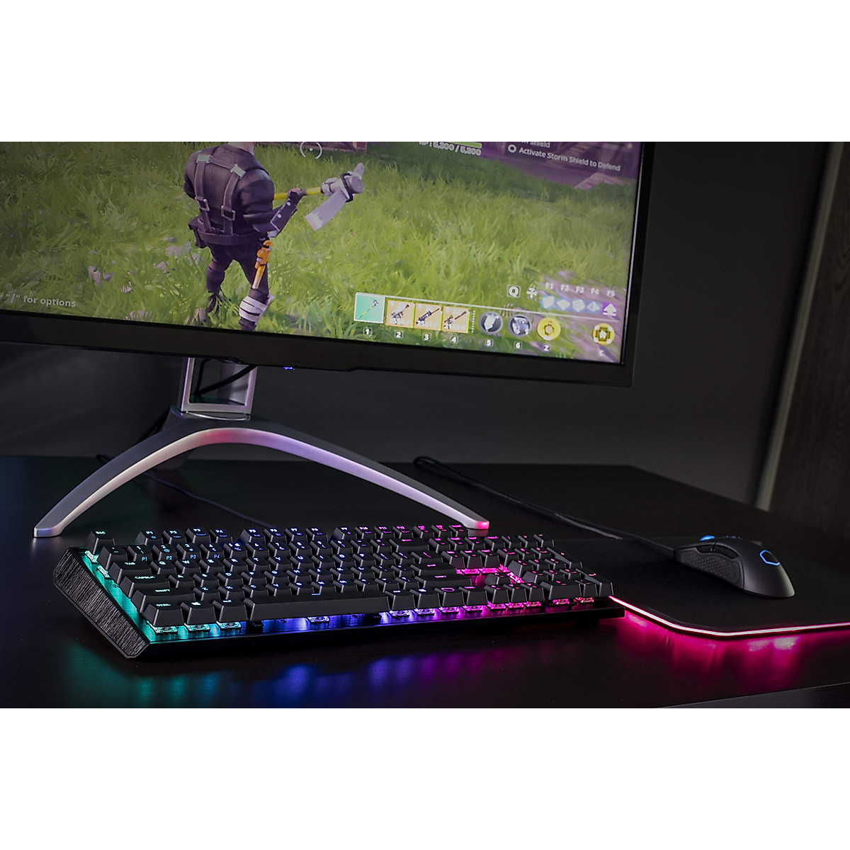 Cooler Master MM531 Gaming Mouse with 12,000 DPI Optical Sensor, On-the-Fly DPI, 3-Zone RGB and PBT buttons