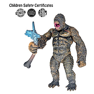 TwCare Set of 7 Godzilla Toys with Carry Bag, Movable Joint Action Figures 2021, King of The Monsters Mini Dinosaur Mothra Imago Burning Heisei Mecha Ghidorah Playsets Kids Birthday Cake Toppers Pack