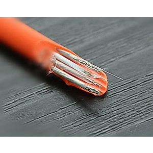 Greatveal Replacement Micro USB Fast Charger Flat Cable Cord for Flip 2, Flip 3,Flip 4 Speaker Logitech UE Boom 22AWG Android Phones (Orange)