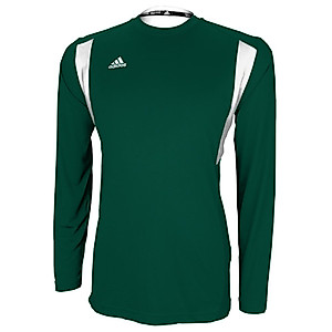 Adidas Climalite Mens Long Sleeve Utility Jersey S Green/White