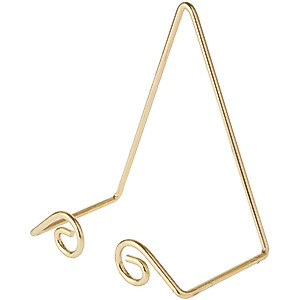 Bard's Gold-toned Wall Mountable Platter Hanger, 7" H x 5.5" W x 3.5" D