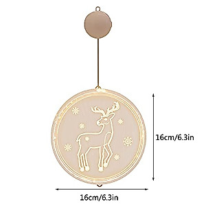 3D Disc Hanging Lights LED Christmas Lights Room Decoration Lights Wedding Party Home Garden Bedroom Outdoor Indoor Wall Decorations (B)