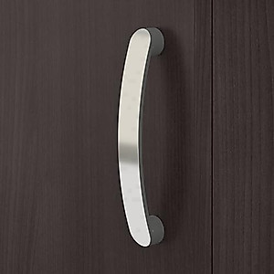 Bush Business Furniture Universal Narrow Clothing Storage Cabinet with Door and Shelves, Storm Gray