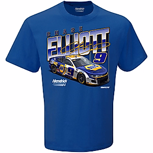 Checkered Flag Sports Chase Elliott 2023 NAPA Downforce T-Shirt Blue (as1, Alpha, x_l, Regular, Regular)
