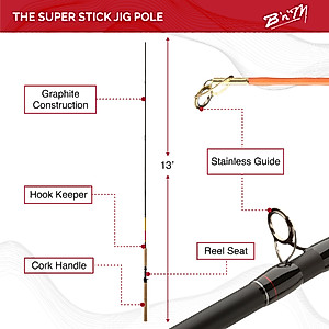 The Super Stick Jig Pole 13ft/2pc