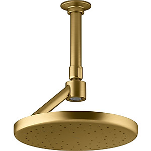 Kohler 26301-2MB STATEMENT™ Iconic Open Rain 2.5 GPM Rainhead, Vibrant Brushed Moderne Brass