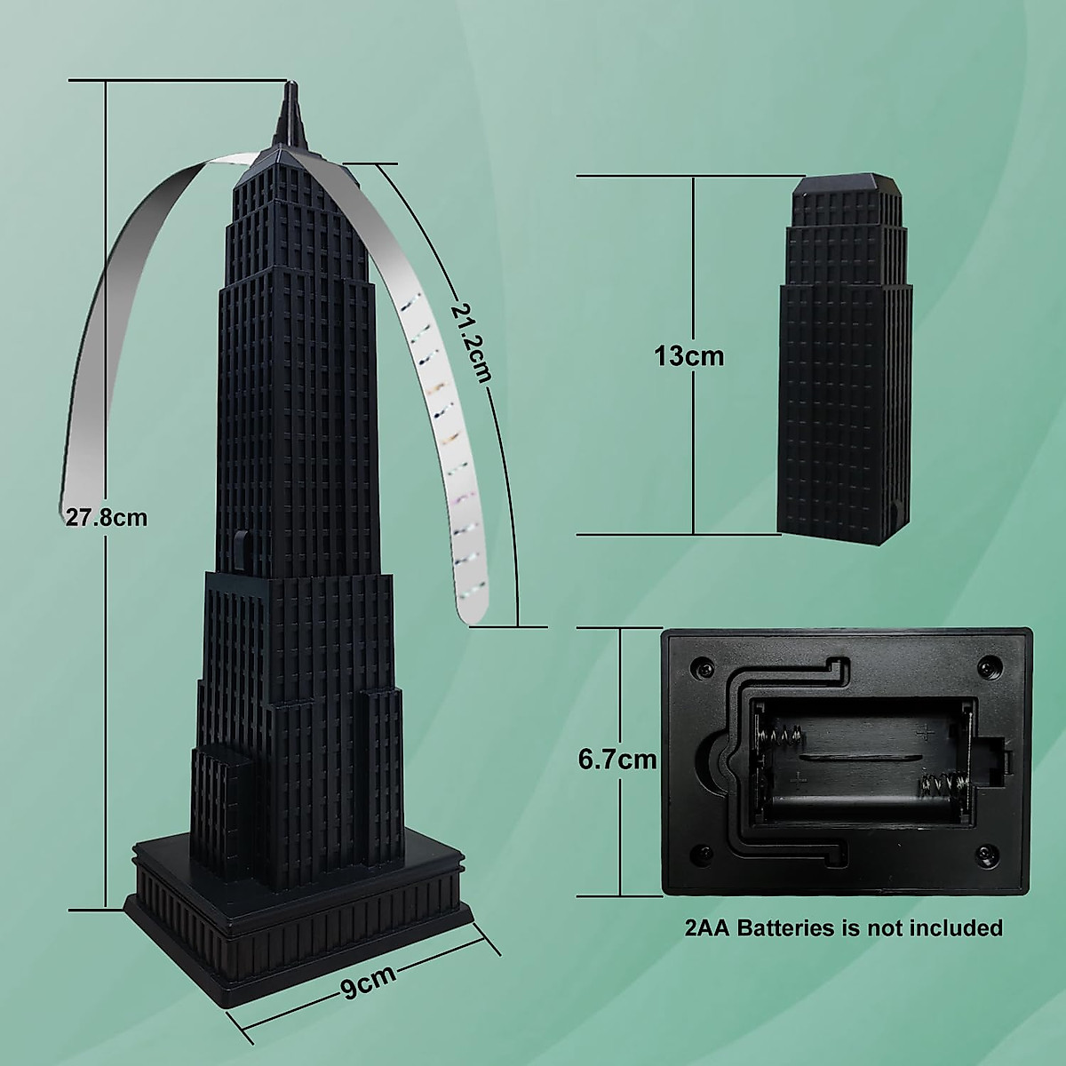 BLYLIVEP 3 Pack Fan for Tables Fly Table Fans Portable Table Fly Fans Batteries Powered for Restaurant, Party, Home, Outdoor Dinner, Picnic