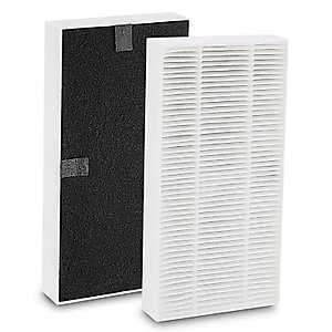 isinlive 2 Pack for Febreze Air Purifier Filter Replacement Dual Action HEPA-Type FRF102B, Models FHT170, FHT180, FHT190 and Fit for Honeywell HEPAClean U Filter HRF201B, Models HHT270, HHT290
