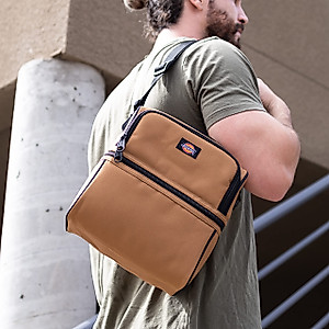 Dickies Insulated Multi-Compartment Lunch Box Reusable Beach Cooler Tote Bag (Duck Brown)