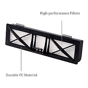 WEddle Main Side Brush Hepa Filter Accessories Sweeping Robot Vacuum Cleaner. Compatible for Neato Botvac D Series D7 D85 D3 D4 D5 D6 D75 D80