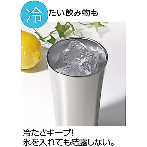 Skater STB3N-A Stainless Steel Tumbler, Hot and Cold Retention, 10.1 fl oz (300 ml), Pale Tone, Aqua