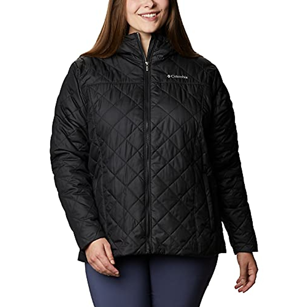 Columbia Women's Copper Crest Hooded Jacket, Black, X-Large