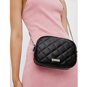 MAXWISE Quilted Crossbody Bags Crossbody Purse Small Crossbody Shoulder Bag with Chain Strap Side Purse for Women