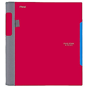 Five Star Advance Spiral Notebook Plus Study App, 1 Subject, College Ruled Paper, 11" x 8-1/2", 100 Sheets, With Spiral Guard and Movable Dividers, Color Selected For You, 1 Count (06322)