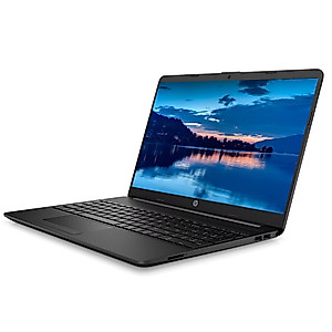 HP 15 HD Laptop, Intel Pentium N5030, 16GB RAM, 1TB SSD, Webcam, RJ-45, Bluetooth, HDMI, USB-C, Fast Charge, Lightweight, Wins 11, ROKC HDMI Cable, Black (15-dw1783wm)