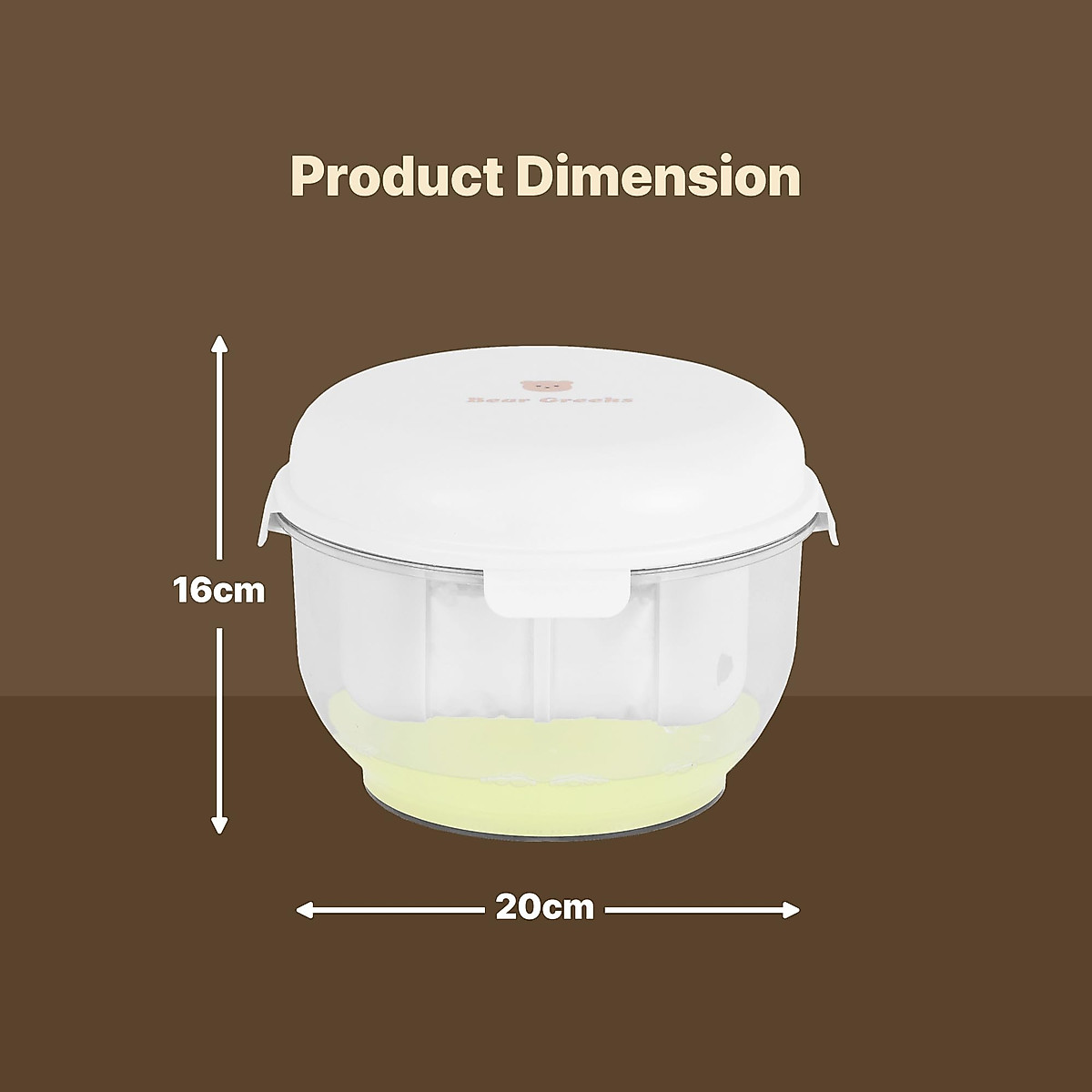 [Bear Greeks] Gguduck Maker 1.7L, Whey Strainer 1.7Qt, Greek yogurt maker, Whey Separator