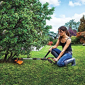 Worx WG163 GT 3.0 20V Cordless Grass Trimmer/Edger with Command Feed, 12in, 2 Batteries and Charger Included (Renewed)