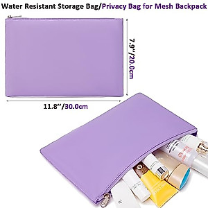 Meisohua Mesh Backpack for School Girls Semi-Transparent Backpack for Kids See Through Teen Girls Backpack with Storage Bag 2 in 1 Set