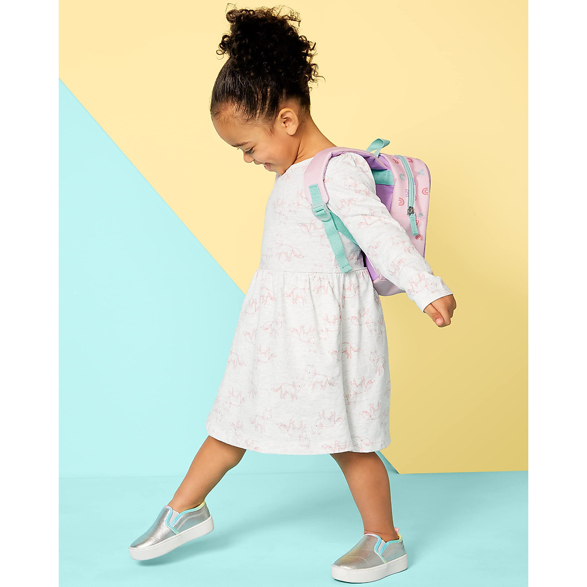 Simple Joys by Carter's Mini Backpack, Pink, Rainbow, One Size