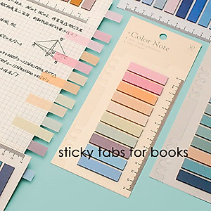 AWEELON 1600Pcs Sticky tabs Index Tabs Writable Page Tabs for Books File Notebook