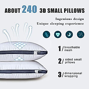 Meoflaw Pillows for Sleeping(2-Pack), Luxury Hotel Pillows Standard Size Set of 2,Bed Pillows for Side and Back Sleeper (Standard)
