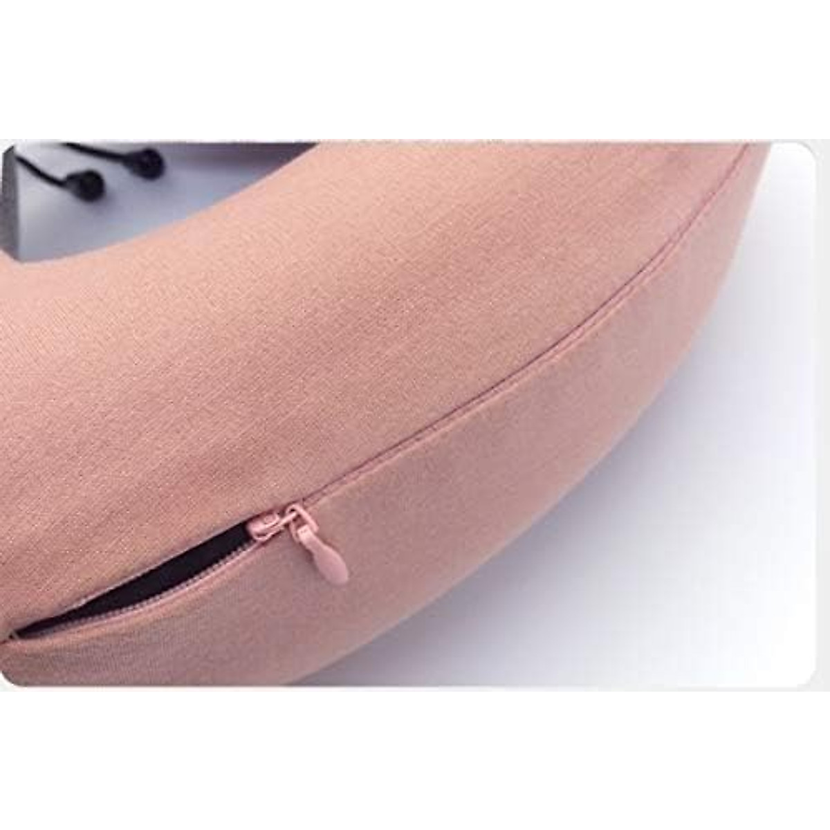 PATINS Inflatable Travel Pillow Neck Cushion for Airplane or Car Travel,Washable Pillowcase U Shaped Office Napping Pillow with Earplugs and Eye Mask for Airplanes Cars Buses Trains Office