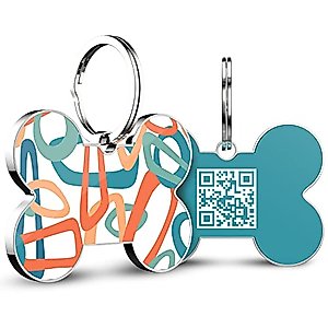 DISONTAG Personalized Dog Tags QR Code Pet ID Tags, Custom Dog Name Tags Pet Online Profile Display Pet Information|Modifiable
