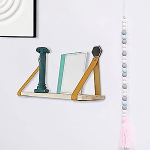 Floating Shelves Set of 2, Wall-Mounted Shelves for Living Room, Bathroom, Kitchen, or Bedroom