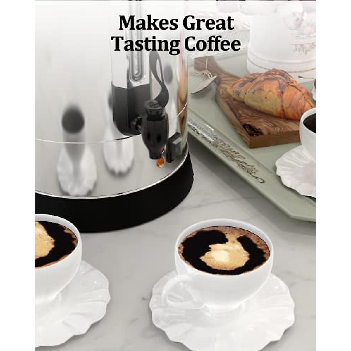 RIEDHOFF 60 Cup Commercial Coffee Urn, Large Coffee Urn Perfect For Church, Meeting rooms, Lounges, and Other Large Gatherings-10 L