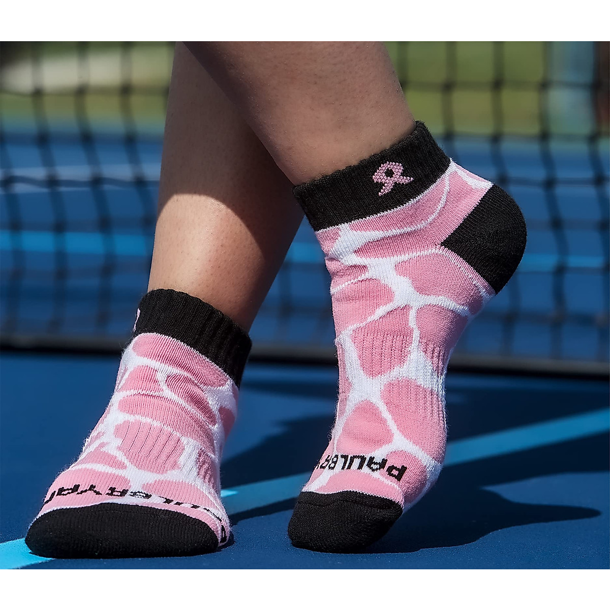 Paul Bryan Pink Ribbon Breast Cancer Awareness Socks (Cotton, Pink)