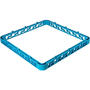Carlisle FoodService Products RE14 OptiClean Polypropylene Open Glass Rack Extender, 19-3/4" Length x 19-3/4" Width x 1-3/4" Height, Blue (Case of 6)